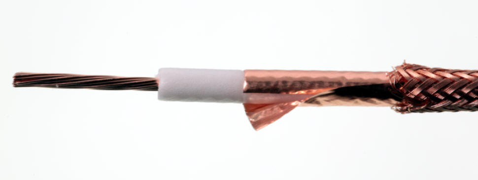Hyperflex 5 low loss coaxial cable pre-fabricated